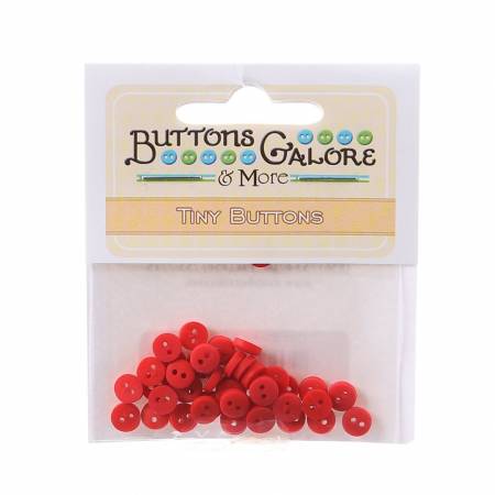 Buttons Galore - Tiny Red Buttons – Humble Stitch