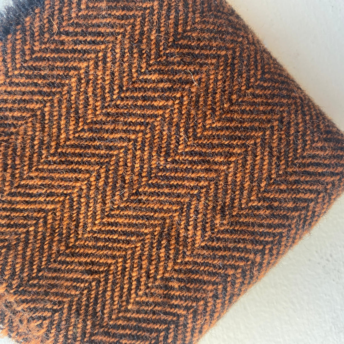 Wool Cut - Medium - Orange and Black Chevron – Humble Stitch