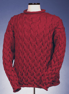 Wavy Cable Rollneck Pullover by Vermont Fiber Designs - Knitting Patte ...
