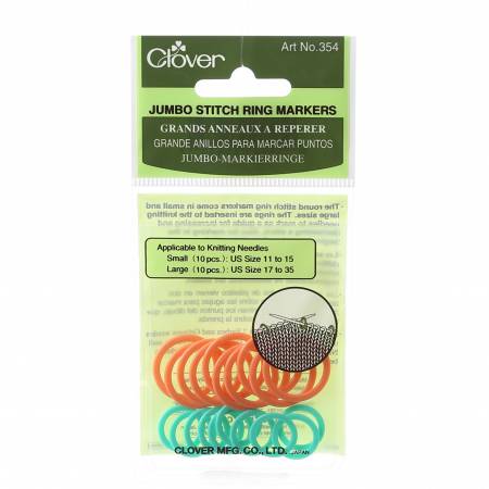 Clover Jumbo Ring Markers - 20ct – Humble Stitch