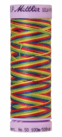 Mettler - Silk-Finish 50wt Variegated Cotton Thread 109yd/100M - Prime ...