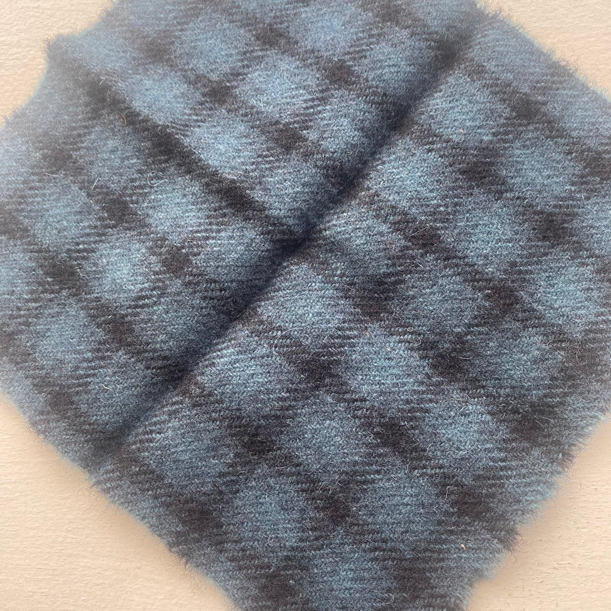 Wool Cut - Small - Dark Cyan Squares – Humble Stitch
