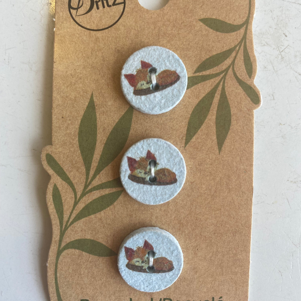 Dritz - Recycled Buttons - 3pc Fox Buttons – Humble Stitch