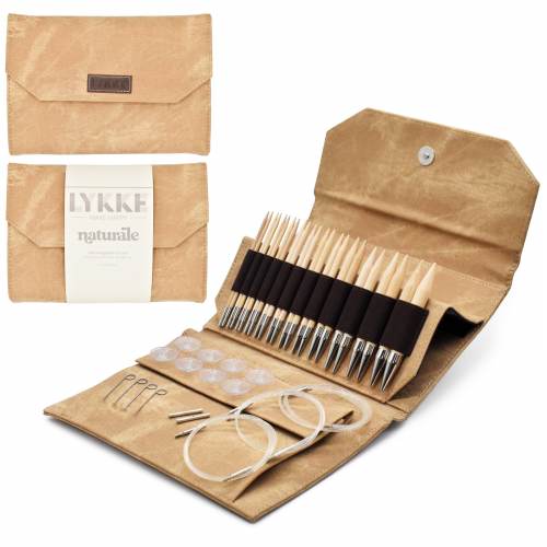 Lykke - Interchangeable Knitting Needle Set - 5 inch Needles - Natural ...