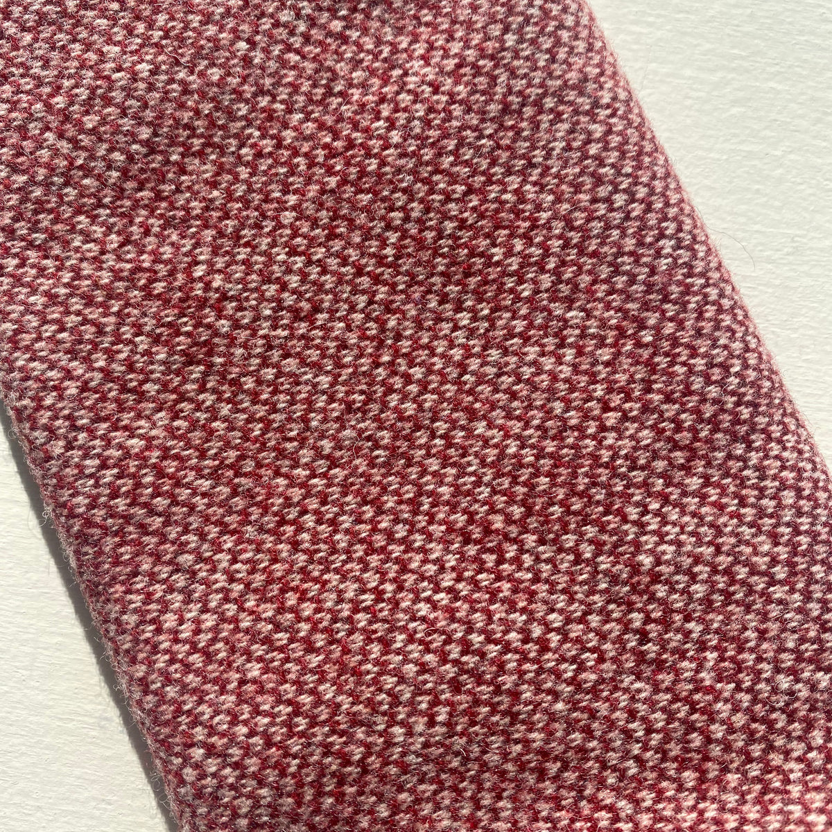 Wool Cut - Large - Maroon Cream Textured – Humble Stitch