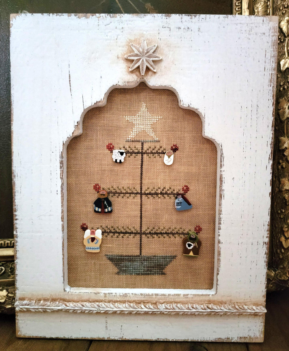 Thread Milk Design - Cross Stitch Pattern -Nativity Feather Tree ...