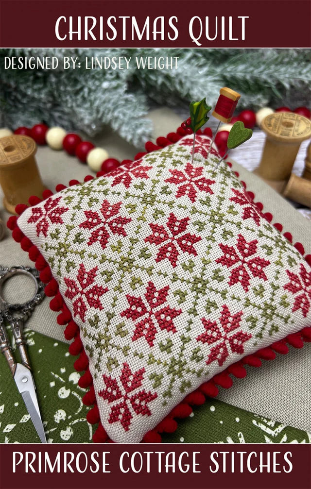 Primrose Cottage - Cross Stitch Pattern - Christmas Quilt – Humble Stitch