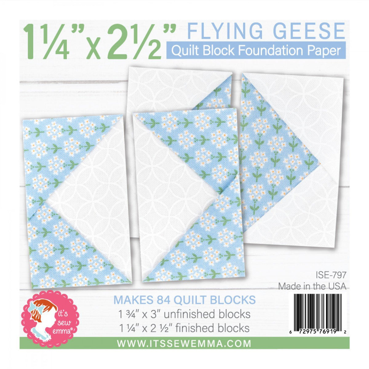 Its Sew Emma - Flying Geese Foundation Paper - 1.25 x 2.25 4in – Humble ...