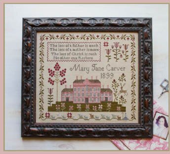 Plum Street Samplers - Pink House Sampler – Humble Stitch