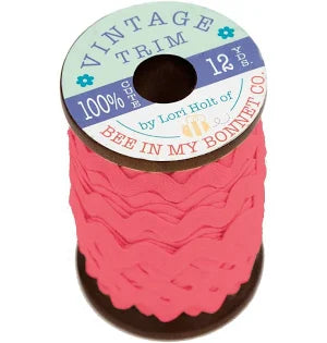Lori Holt - Riley Blake Designs - Tea Rose 3/8" Ric Rac (sold by the y ...